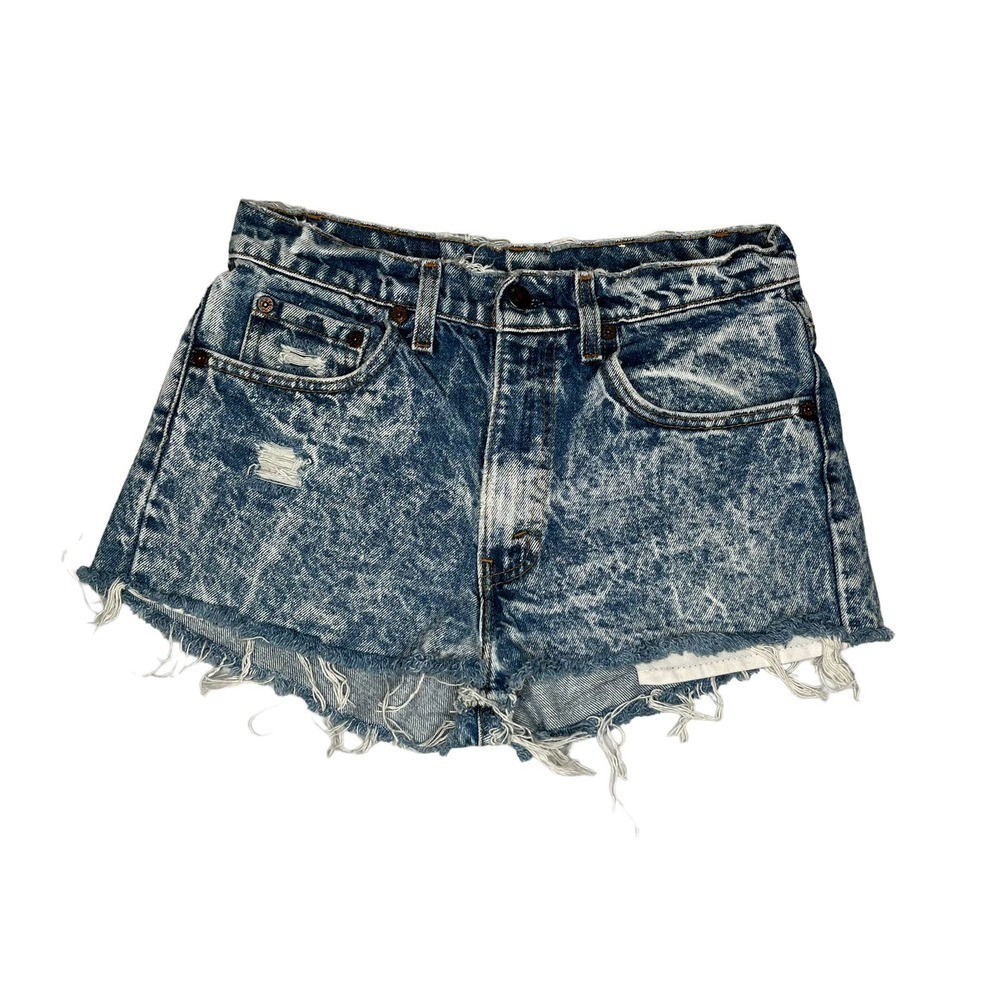 Vintage 1987 Levi’s 505 Custom Cut Off Acid Washed Ch… - Gem